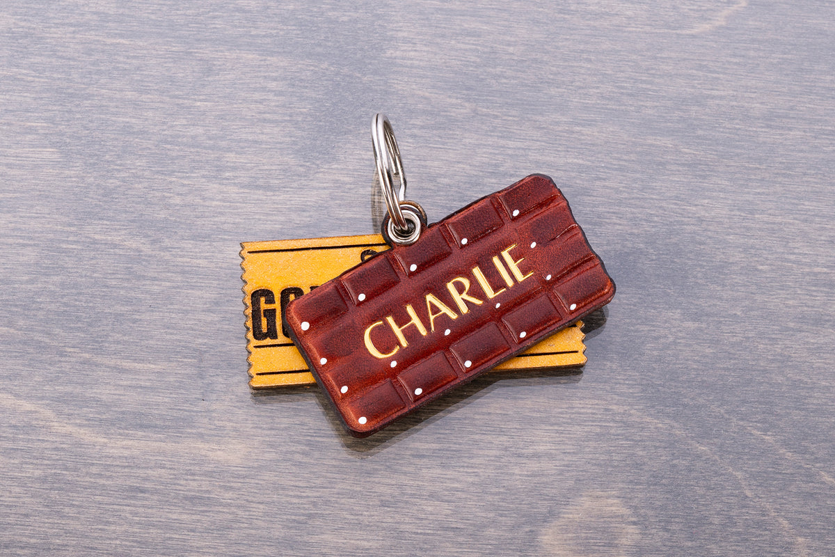 Willy Wonka Chocolate ID Tag – Windrunner Leather