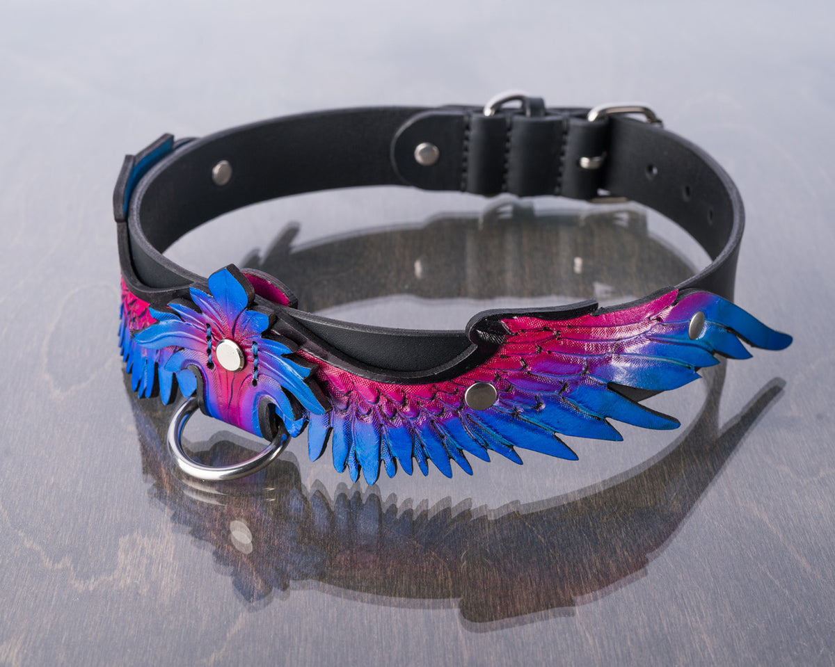 Purple Wings Collar – Windrunner Leather